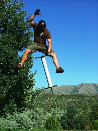 FlyBar Model 1200 - Heavy Duty Trick Pogo Stick | The Green Head