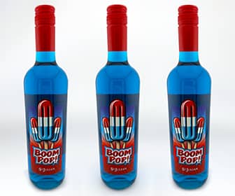Boom Pop Wine - Red, White, and Blue Popsicle-Flavored Sweet Wine | The ...
