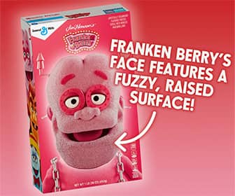 Franken Berry Monster Cereal - Limited-Edition Fuzzy Face Cereal Box ...