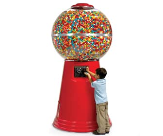 Gigantic Gumball Machine - Holds Almost 40,000 Gumballs! | The Green Head