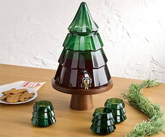 Banchetto Handblown Glass Drink Dispenser | The Green Head