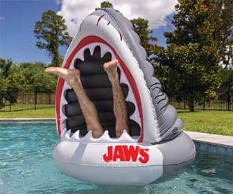 JAWS 50th Anniversary Giant Shark Mouth Pool Float | The Green Head