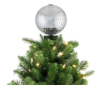 Rotating Disco Ball Christmas Tree Topper | The Green Head