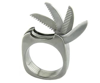 Titanium Working Handcuff Ring | The Green Head