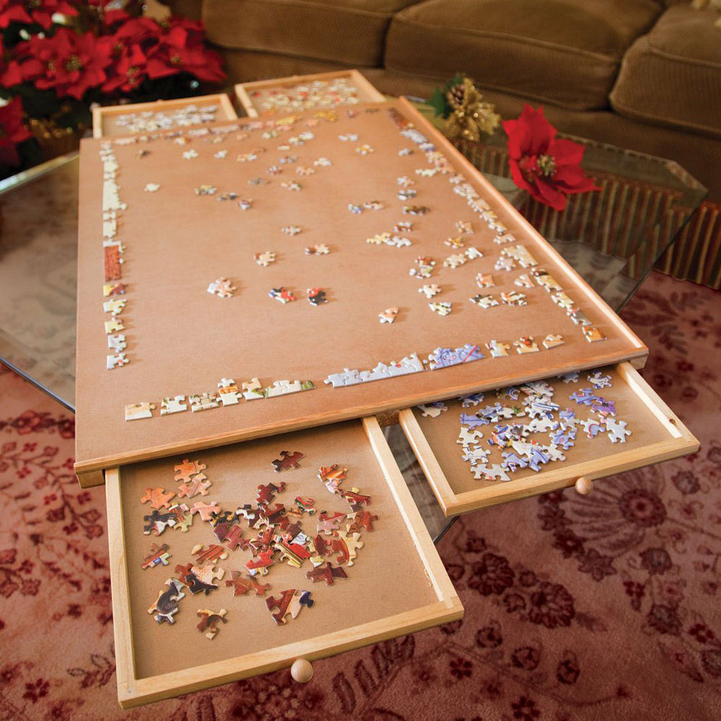 Jumbo Jigsaw Puzzle Table Portable Work Surface Organizer And Storage System