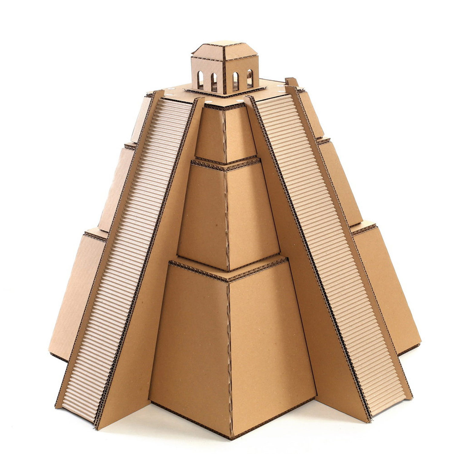 Mayan Pyramid Cardboard Cat House The Green Head mayan-pyramid-cardboard-cat-house-the-green-head