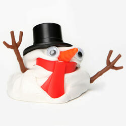 Animated Inflatable Shivering Snowman