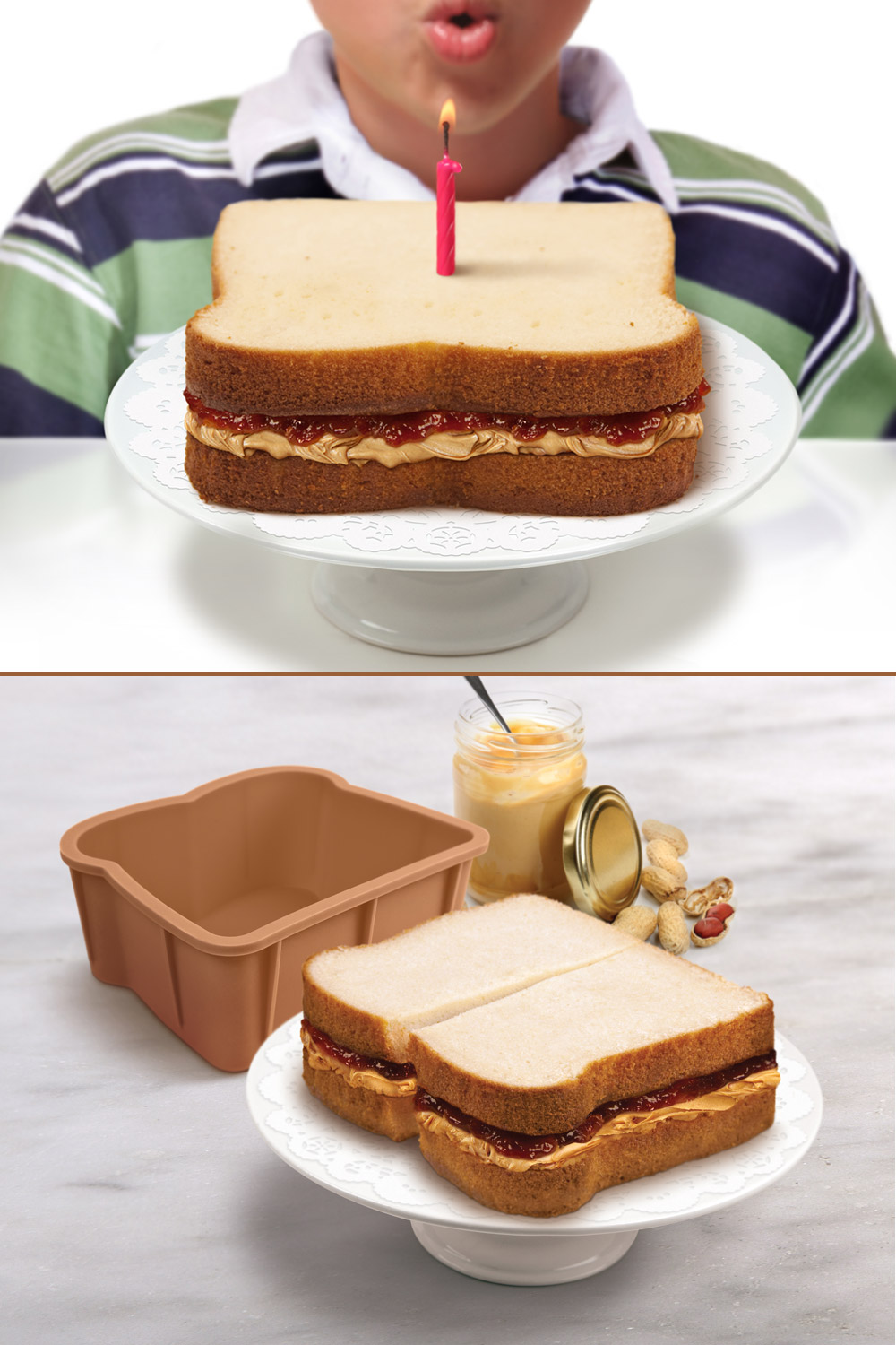 Cakewich - Make Sandwich Cakes With This Bread-Shaped Baking Mold