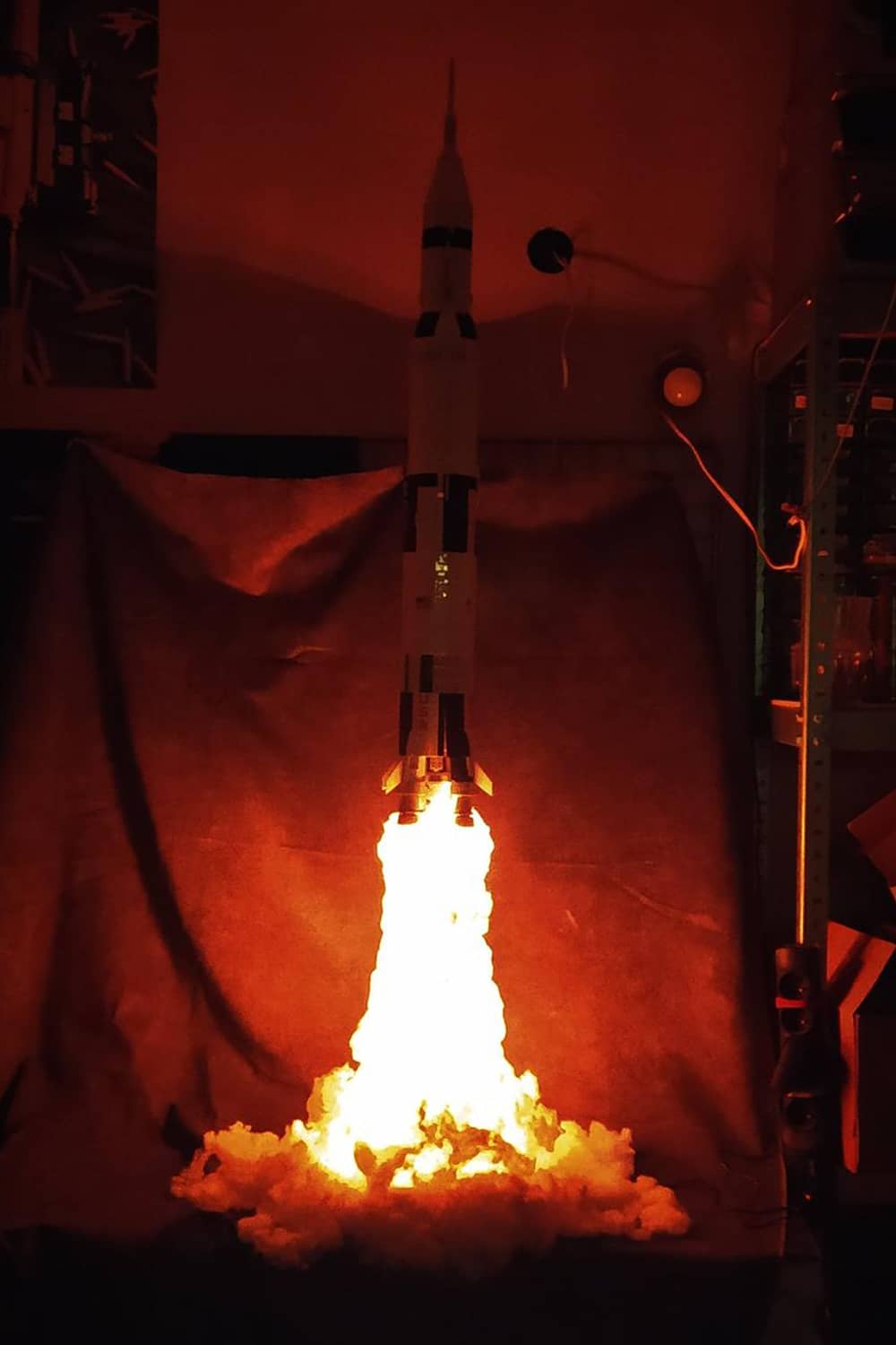 Saturn V Rocket Launch Lamp