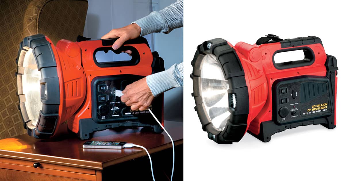 Million Candle Spotlight 20 Million Candlepower Spotlight / Emergency