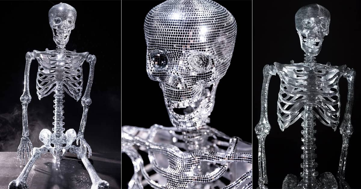 6-Ft Disco Ball Skeleton - 97,200 Mirrors! | The Green Head