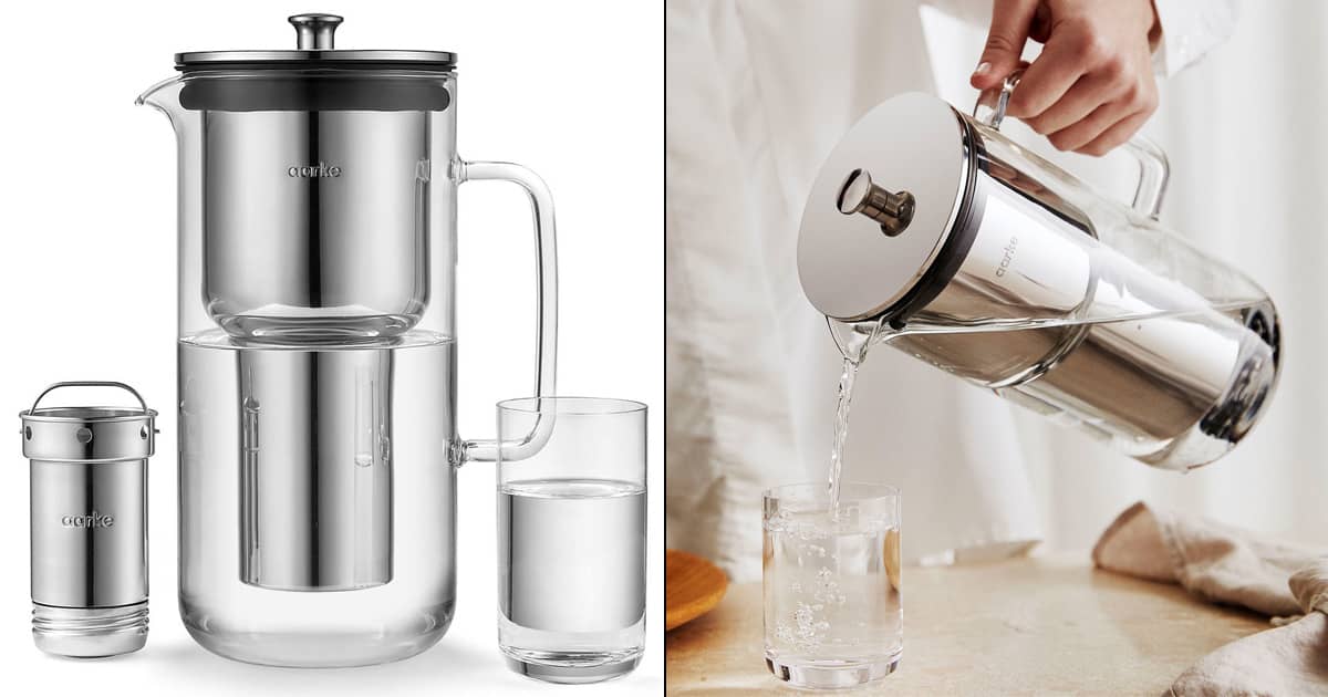 Aarke Purifier - Glass and Stainless Steel Water Filter Pitcher | The ...