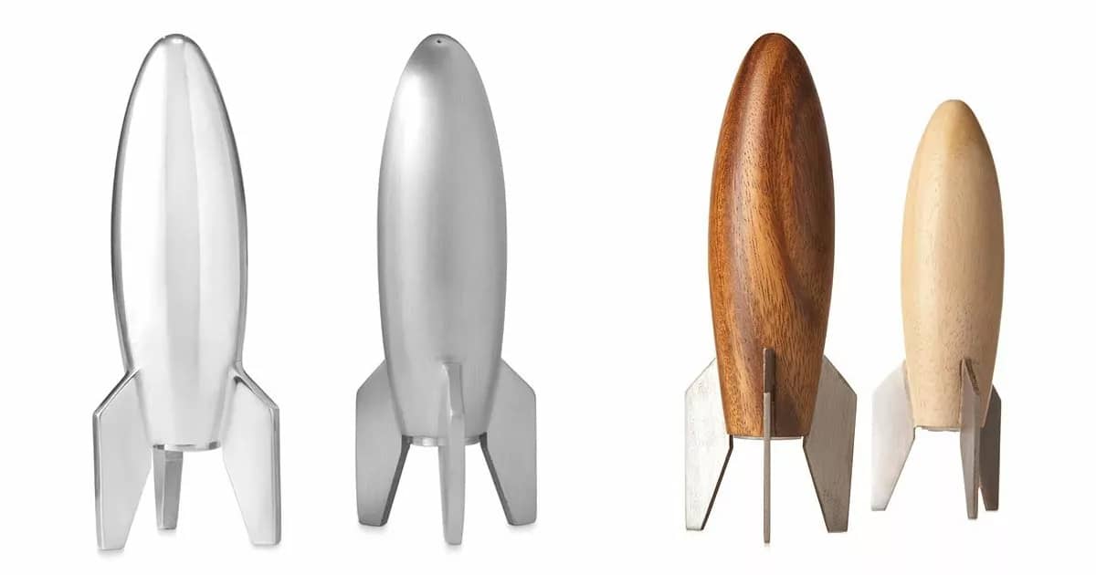Aluminum Salt And Pepper Rocket Shakers | The Green Head