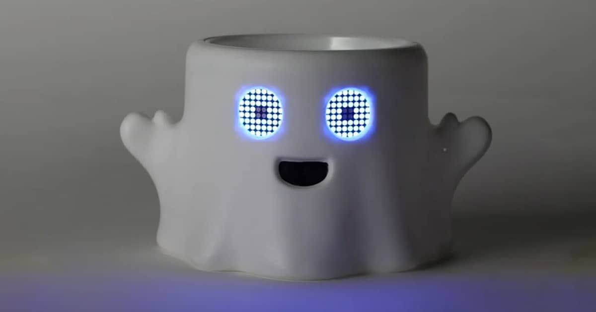 Animated Ghost Halloween Candy Serving Bowl | The Green Head