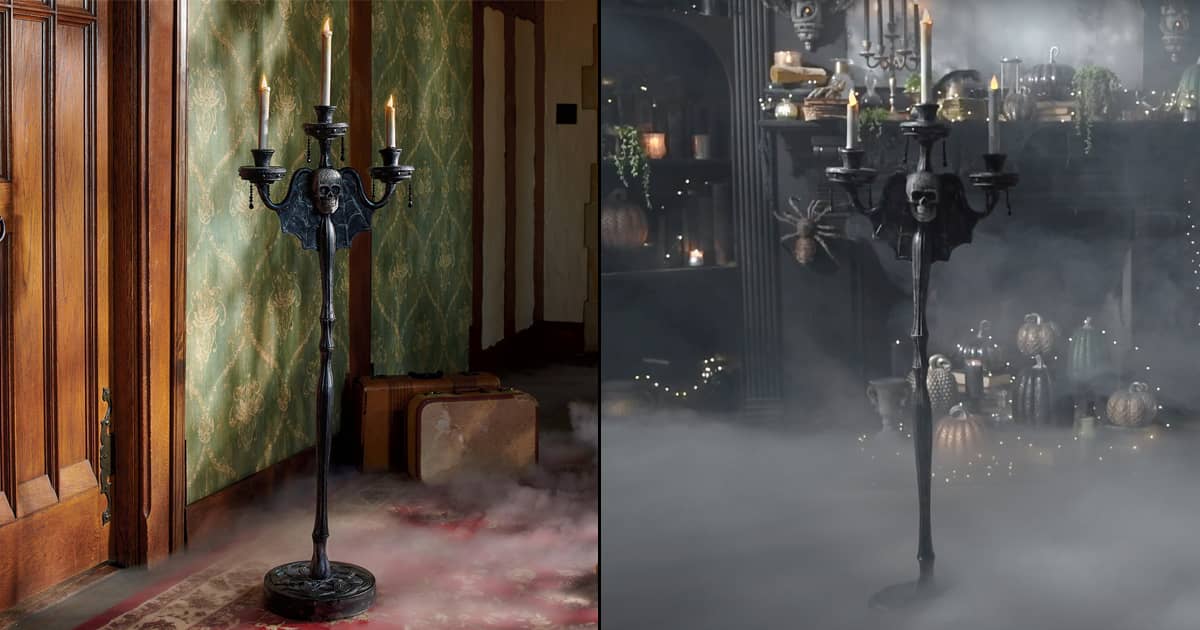 Animated Haunted Floating Candelabra | The Green Head