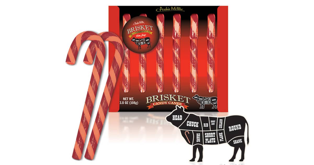 Beef Brisket Candy Canes | The Green Head