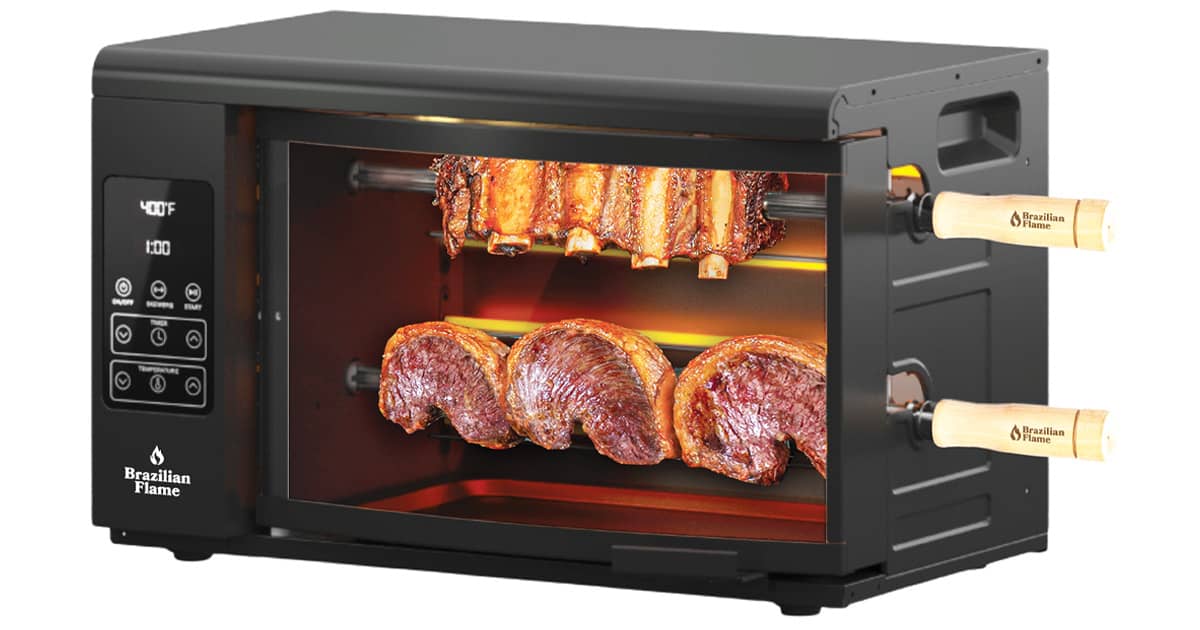 Brazilian Flame Volta - Vertical Smokeless Electric Rotisserie Oven ...