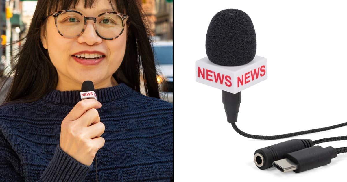 Breaking News Mini Microphone | The Green Head