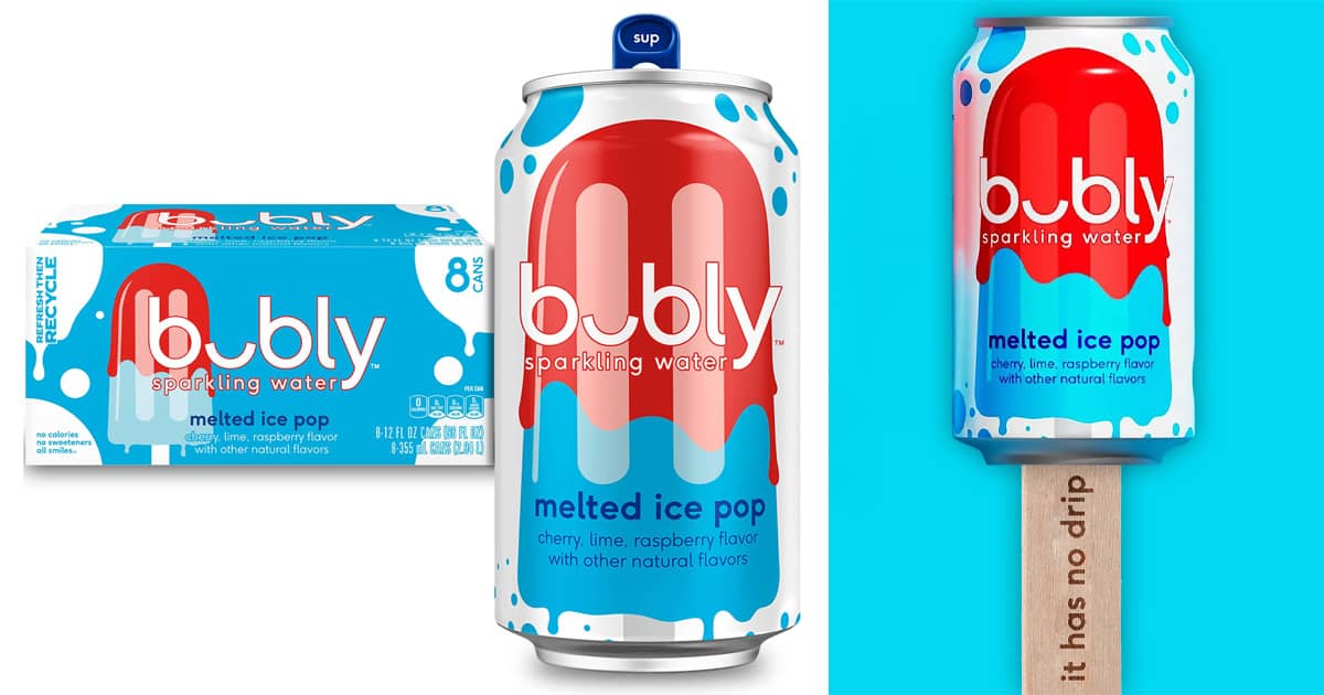 Bubly Melted Ice Pop Sparkling Water | The Green Head