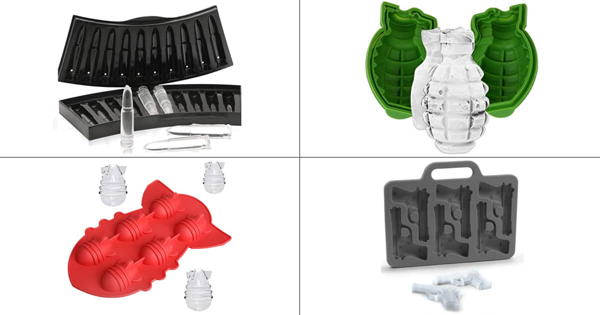 Bullets, Bombs, Grenades, and Pistols Ice Cube Trays | The Green Head