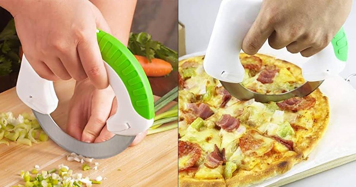 Circular Rolling Blade Kitchen Knife | The Green Head