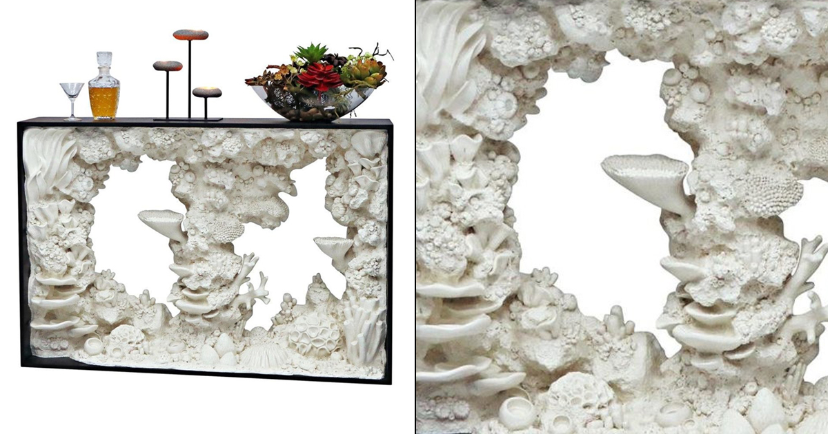 Coral Reef Oceanside Sea Console Table | The Green Head