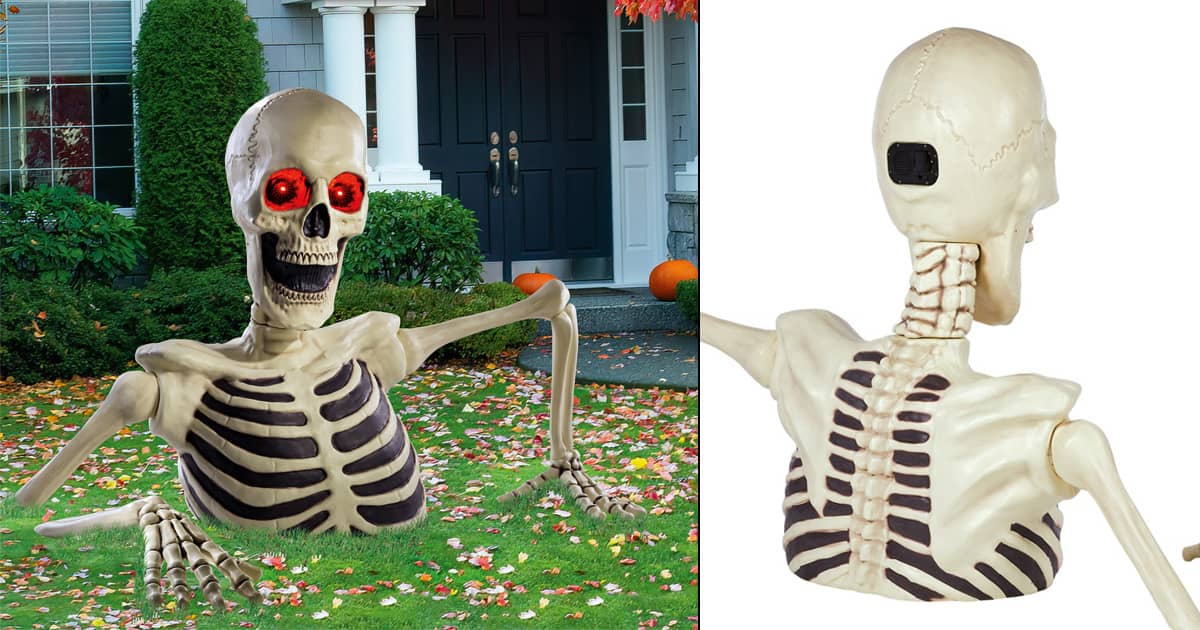 Costco Giant Ground-Breaking Skeleton with Red LED Glowing Eyes | The ...