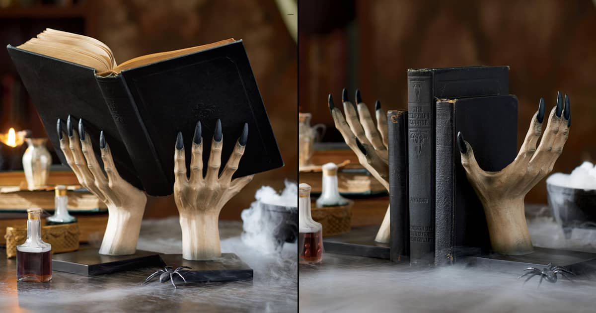 Creepy Witch Hands Book Stand | The Green Head