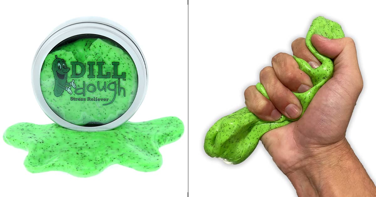 Dill Dough - Dill Pickle-Scented Stress Putty - Glows in the Dark! | The Green Head