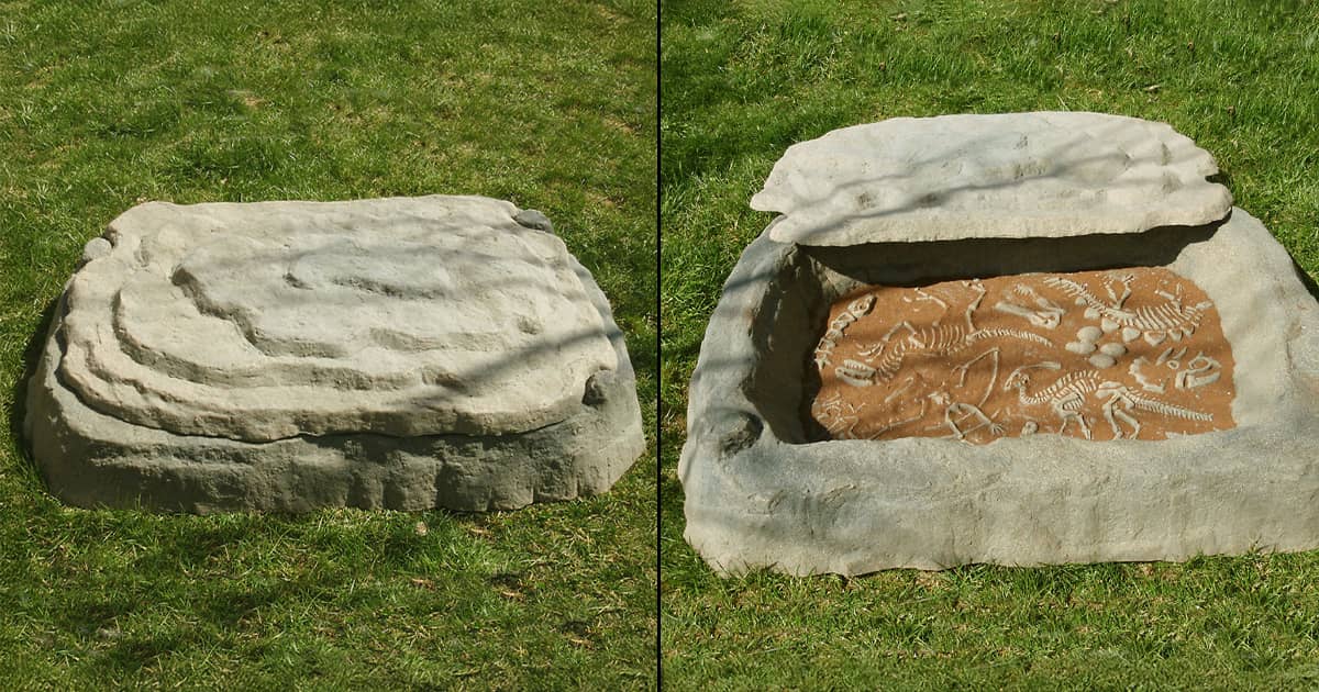 Discreet Landscaping Boulder Sandbox | The Green Head