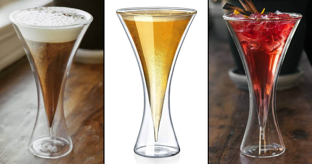 Dragon Glassware Double-Walled Cocktail Glasses | The Green Head