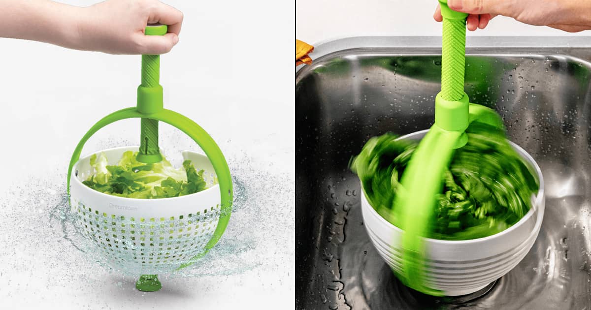 Dreamfarm Spina - In-Sink Spin and Strain Colander | The Green Head