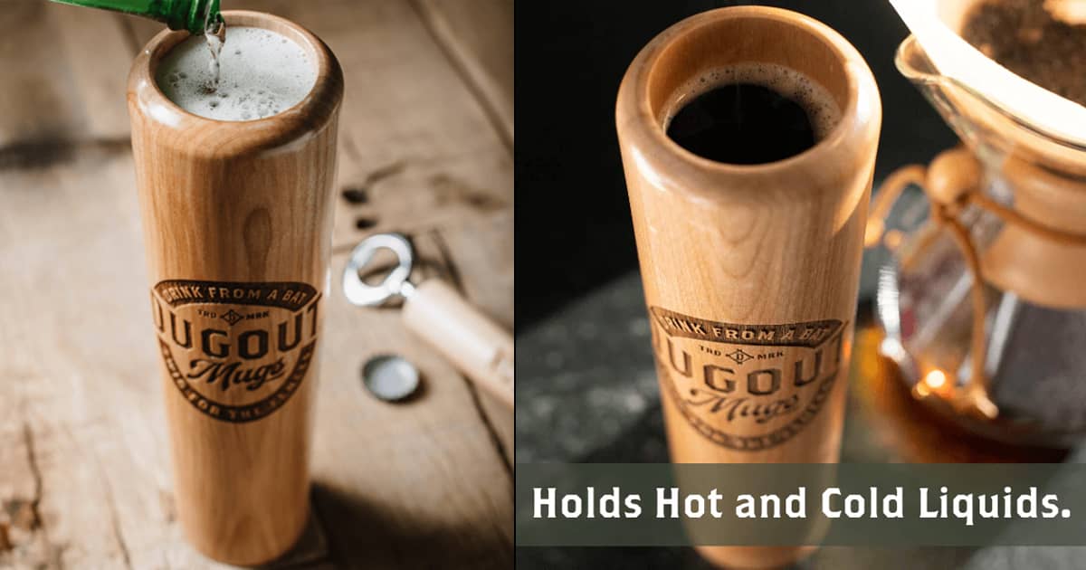 Dugout Mugs - Wooden Baseball Bat Mugs | The Green Head