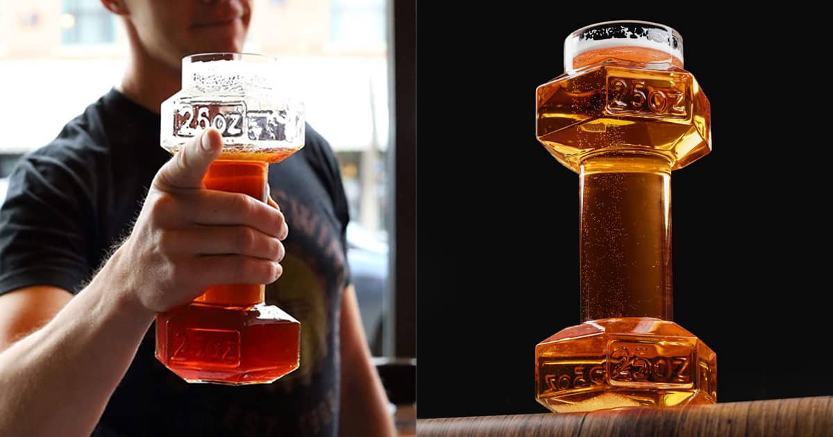 Dumbbell Beer Glasses | The Green Head