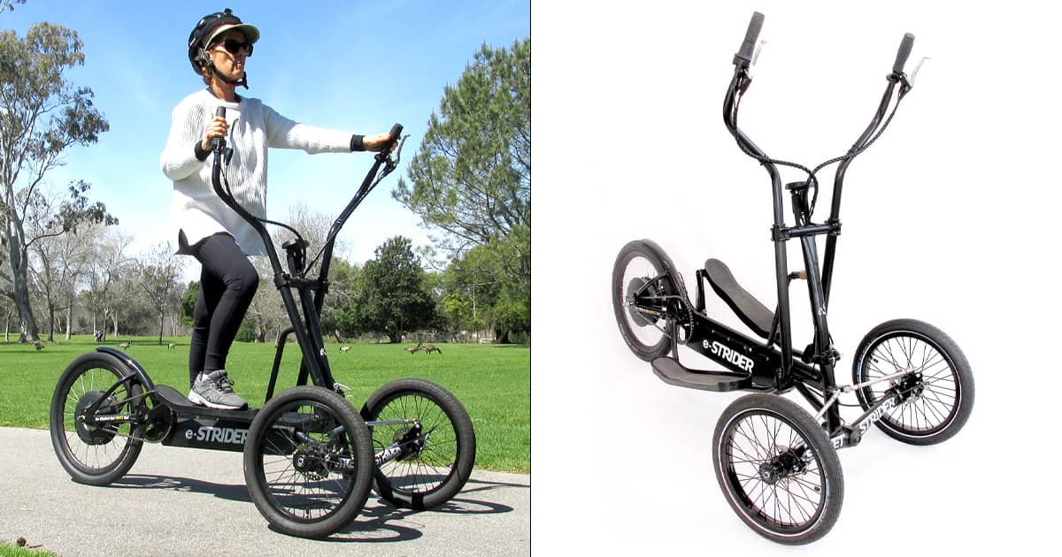 e-Strider Pro - Outdoor Electric-Assist Elliptical Strider | The Green Head