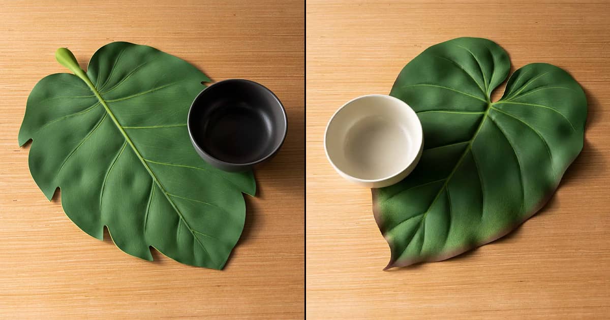 Faux Tropical Leaf Placemats and Table Runners | The Green Head