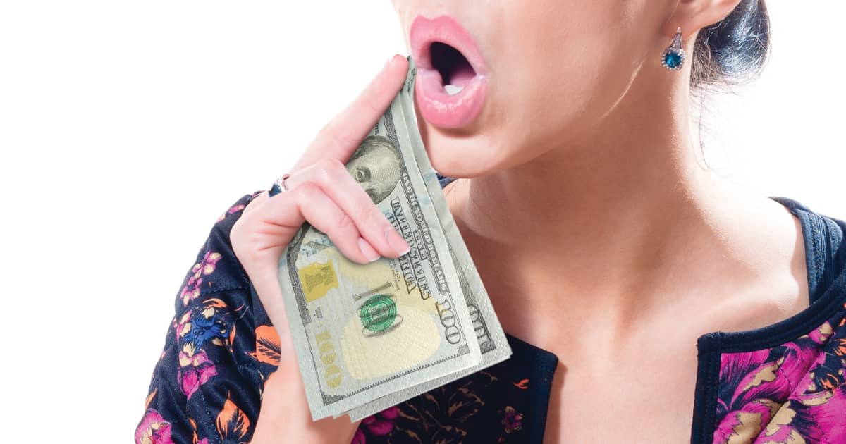 Filthy Rich Money Napkins | The Green Head