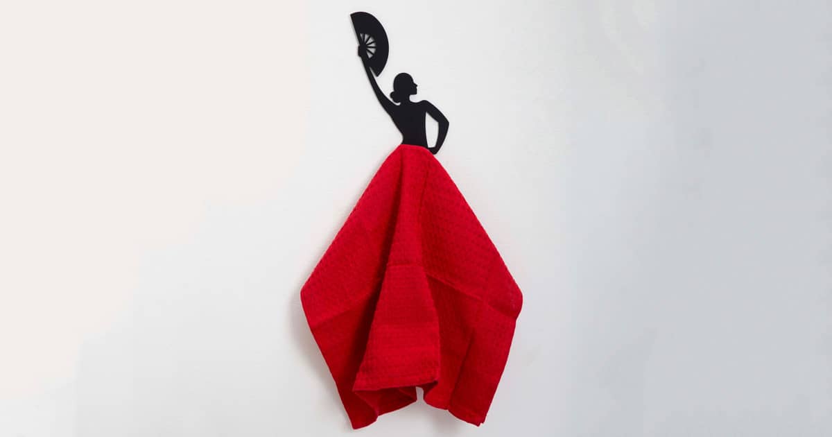 Flamenco Dancer Kitchen Towel Hanger | The Green Head