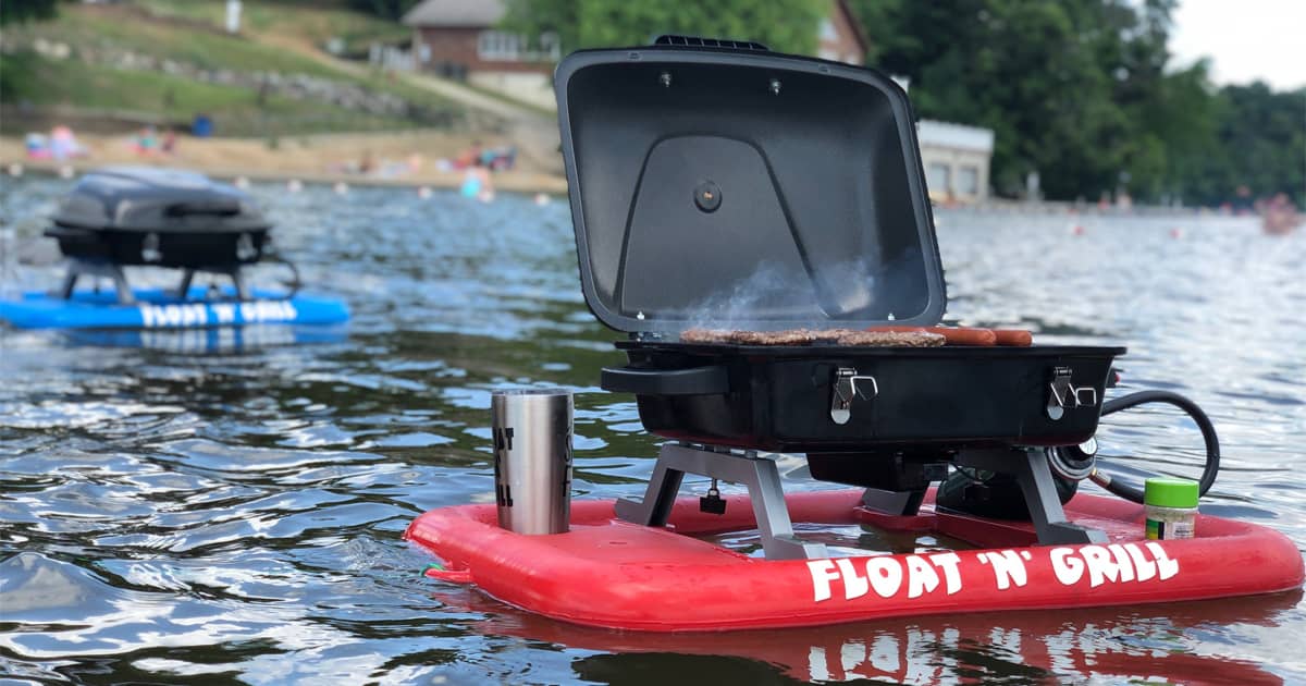 Float 'N' Grill - Portable Propane Floating Grill | The Green Head