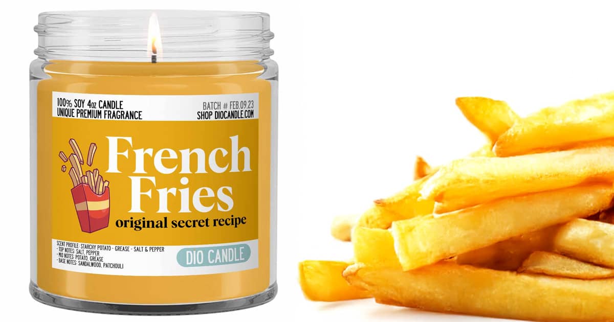 French Fries Scented Candle - Starchy Potato, Grease, Salt and Pepper ...