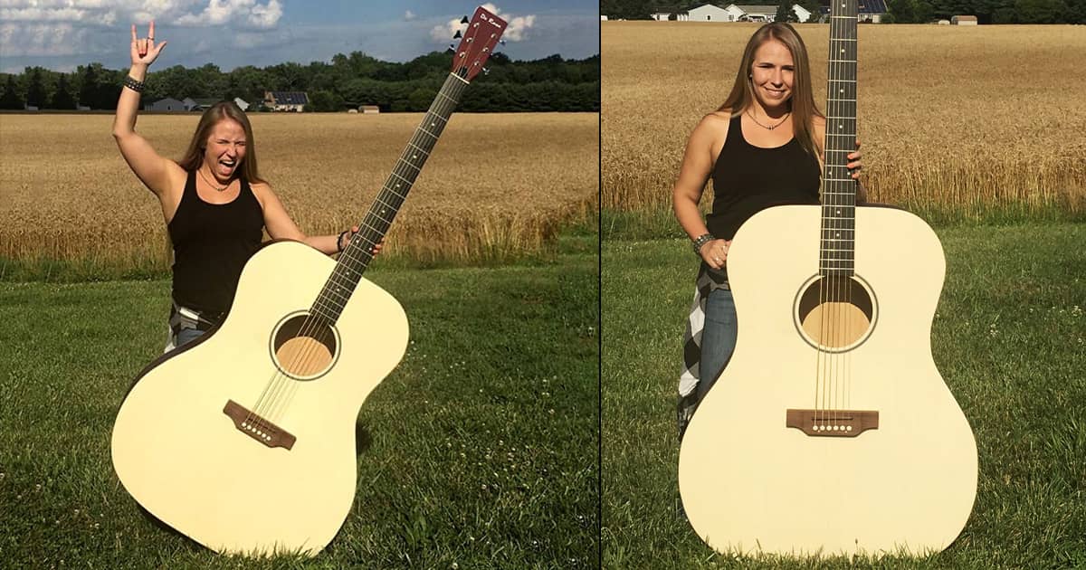 Giant Acoustic Guitar - 6.5 Feet Tall! | The Green Head