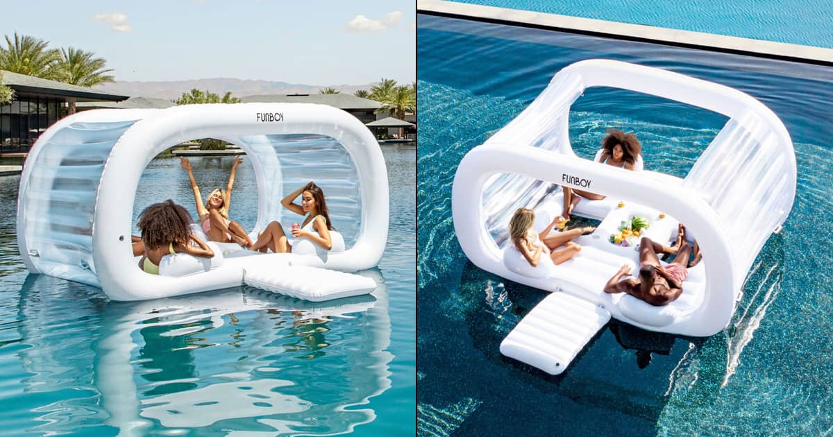 Giant Inflatable Floating Cabana Dayclub | The Green Head