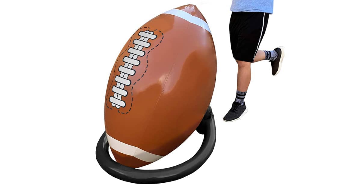 Giant Inflatable Football and Tee | The Green Head