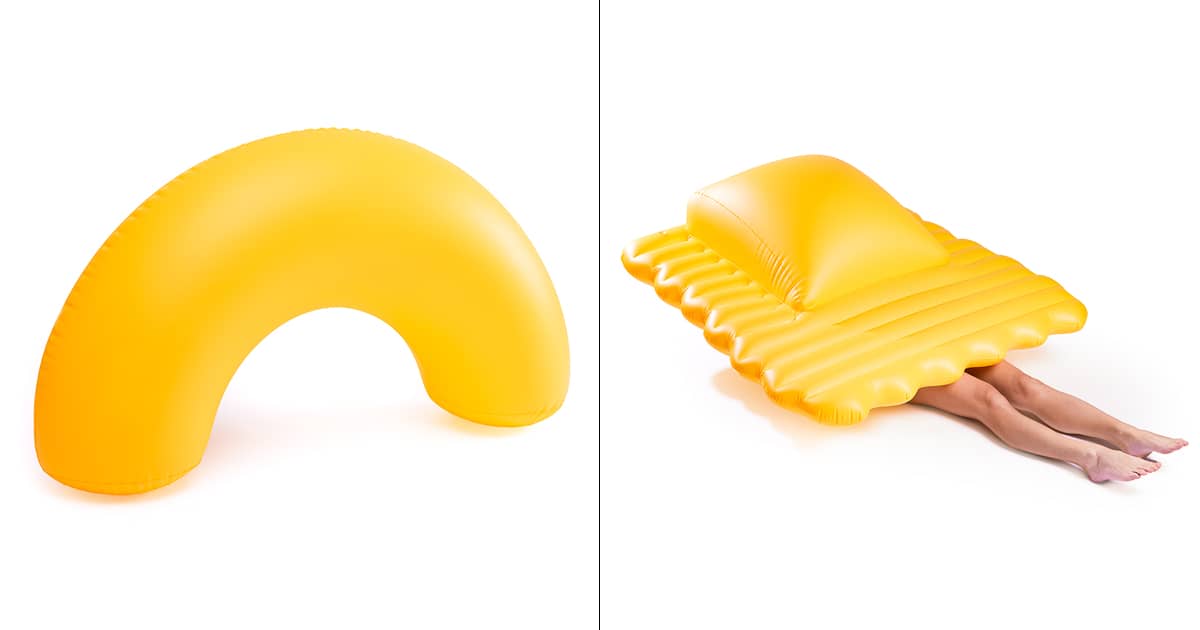 Giant Inflatable Pasta Pool Noodles | The Green Head