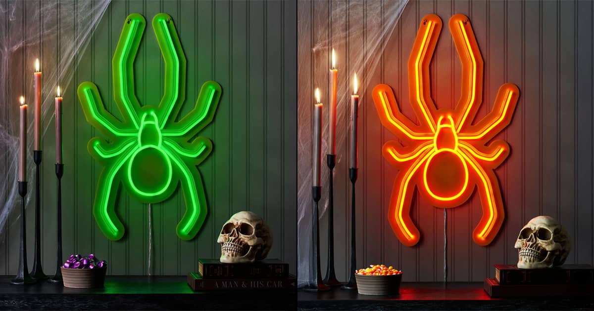 Giant Neon Spider - Green or Orange | The Green Head