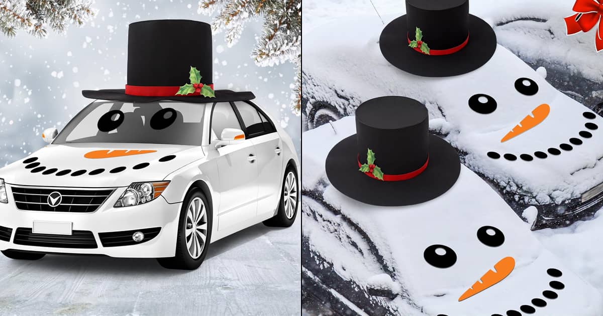 Giant Snowman Top Hat For Cars | The Green Head