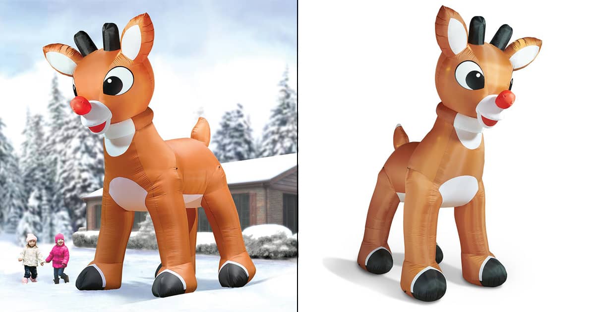 Gigantic 15 Foot Inflatable Rudolph the Red-Nosed Reindeer | The Green Head
