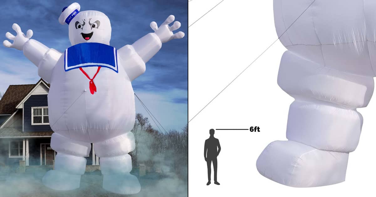 Gigantic 50-Ft Tall Ghostbusters Inflatable Stay Puft Marshmallow Man ...