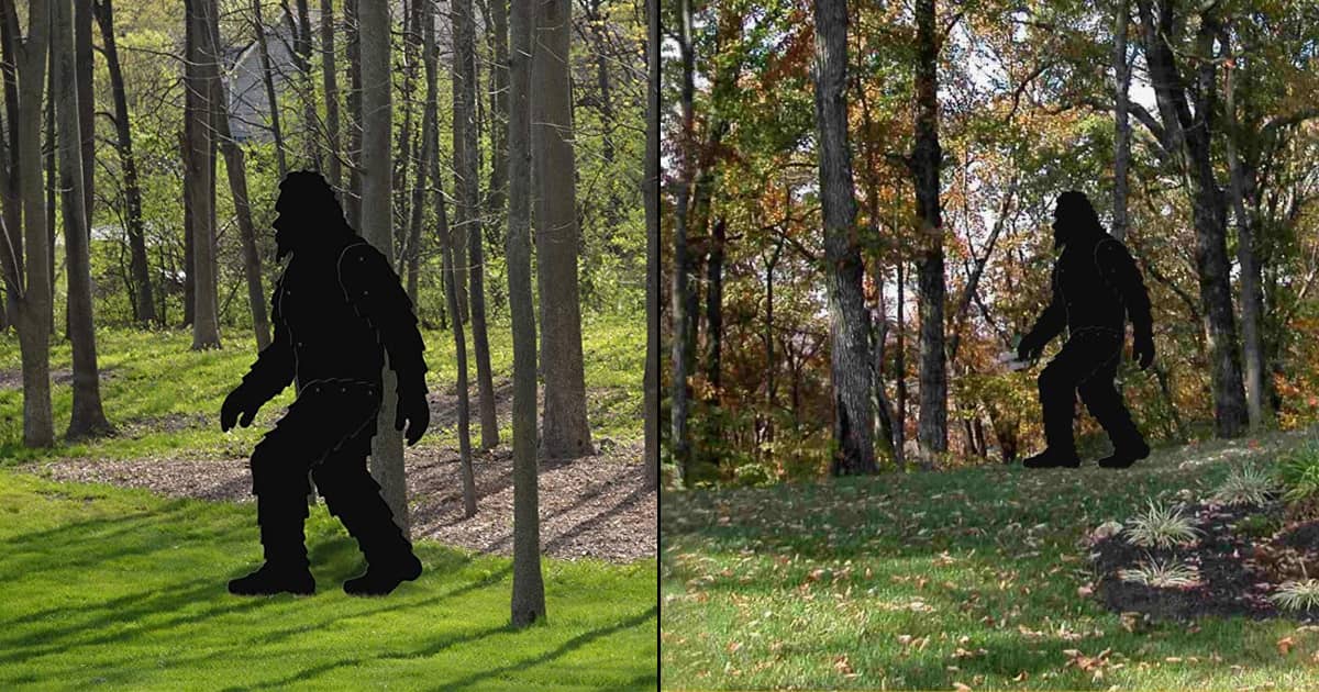 Gigantic 7 Foot Tall Bigfoot Silhouette Yard Display | The Green Head