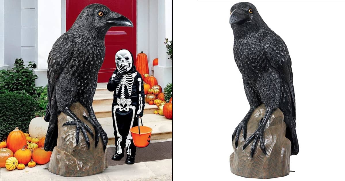 Gigantic Gothic Raven Statue | The Green Head